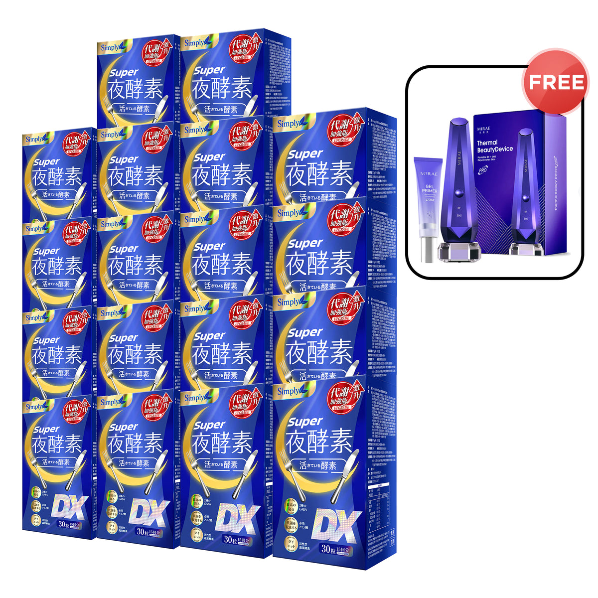 Simply Super Burn Night Metabolism Enzyme DX Tablet 30s x 18 Boxes + M – iQueen