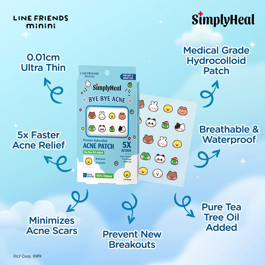 SimplyHeal Day & Night Premium Hydrocolloid Acne Patch (style to choos – iQueen