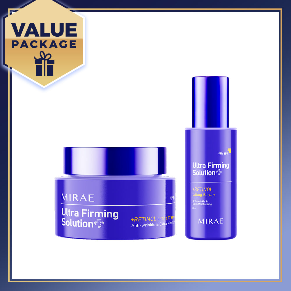 Mirae Ultra Firming Solution + Retinol Lifting Cream 50ml + Serum 30ml ...