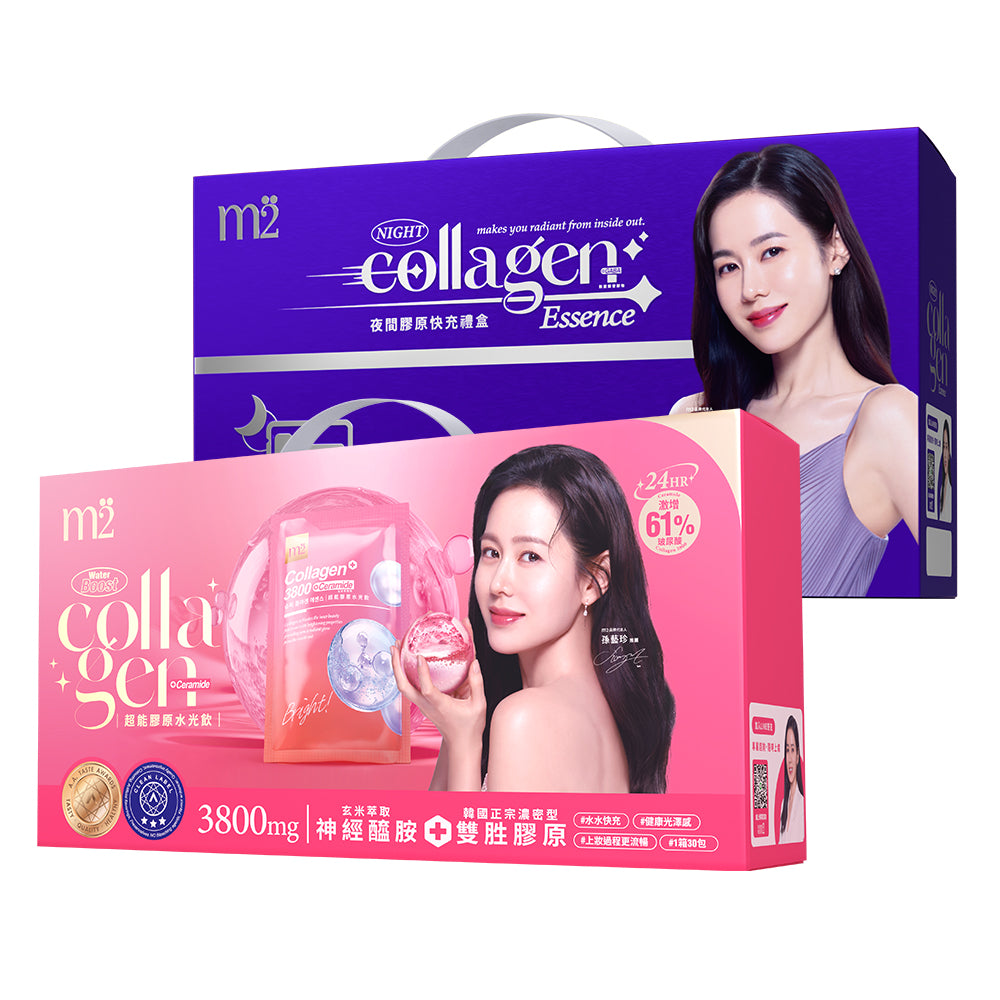 M2 Super Collagen 3800 + Ceramide Drink 30s + M2 Super Collagen Night ...