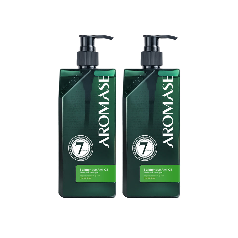 【Bundle of 2】AROMASE 5α Intensive Anti-Oil Essential Shampoo 400ml x 2 ...