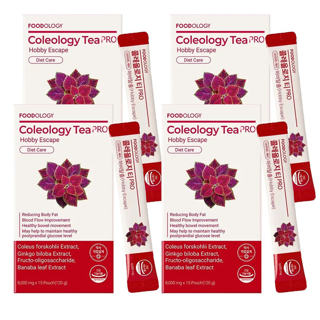 【Bundle 4】Foodology Coleology Tea PRO Hobby Escape 8,000mg x 15 Sticks ...
