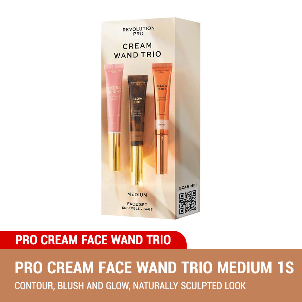 Revolution Pro Cream Face Wand Trio 3 Pcs/Box (Light / Medium) – iQueen