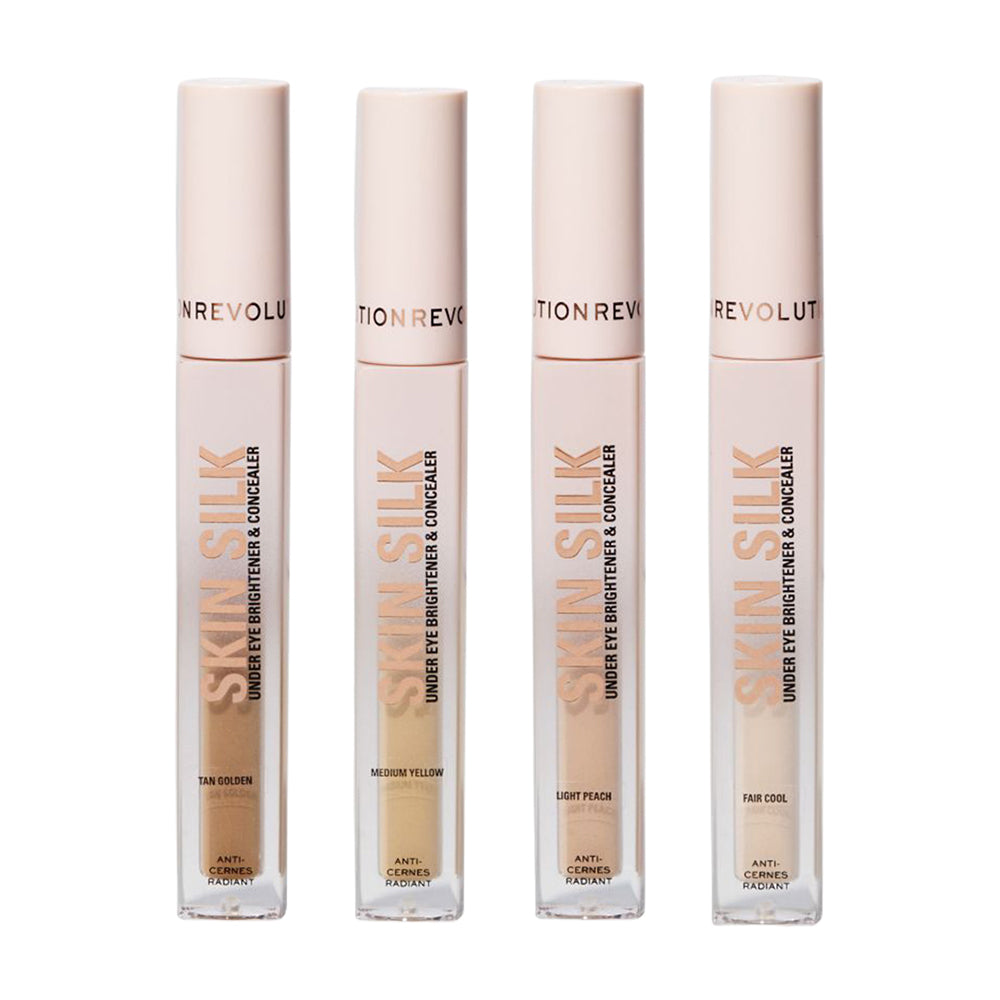 Revolution Skin Silk Under Eye Brightener & Concealer 4ml (Fair Cool ...