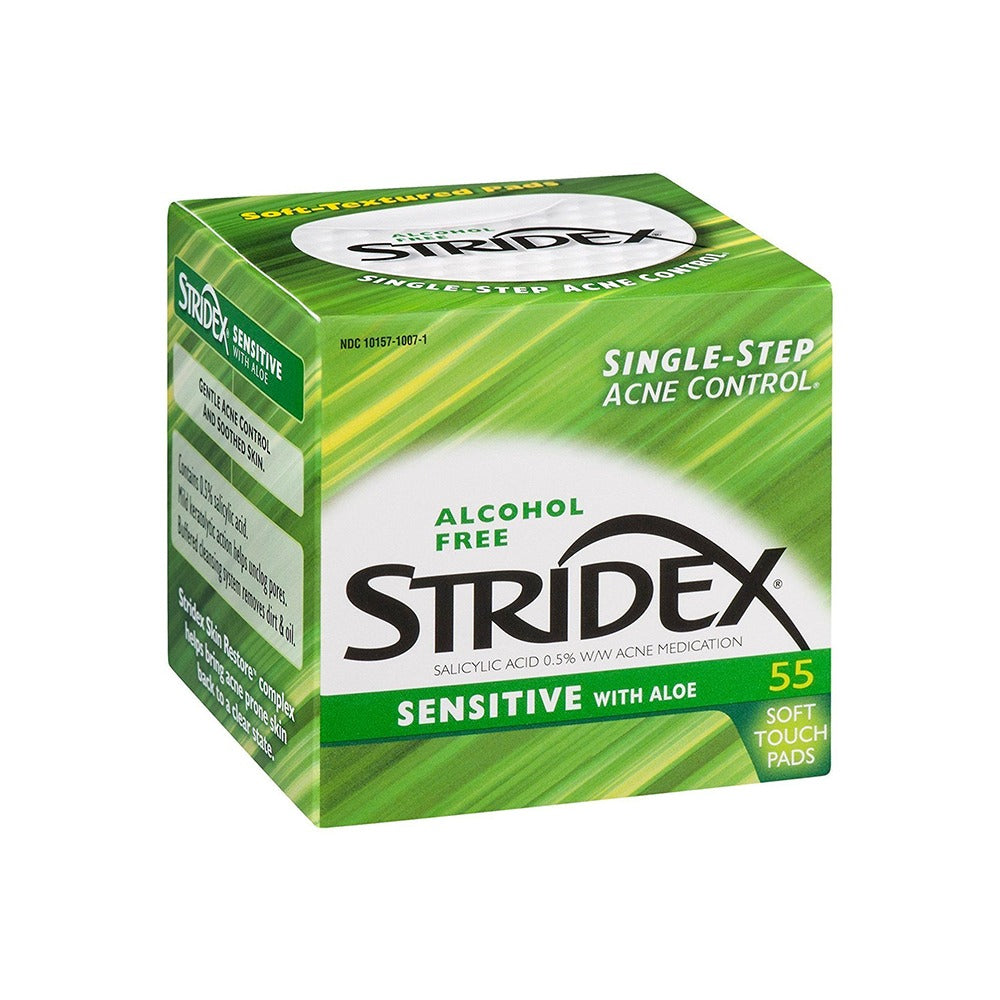 Stridex Acne Control Pads with Salicylic Acid (Sensitive) 55s – iQueen