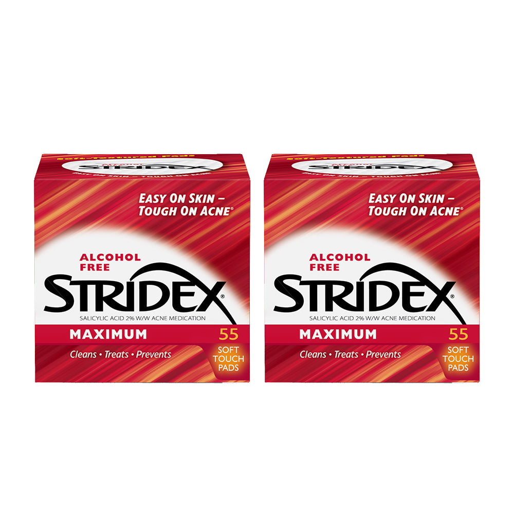 Stridex Acne Control Pads with Salicylic Acid (Maximum) 55s x 2 Boxes – iQueen
